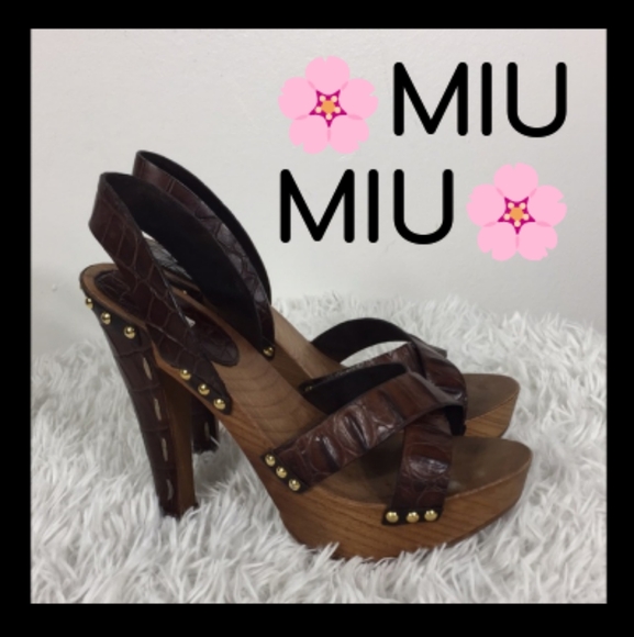 Miu Miu | Shoes | Miu Miu Platform Heels | Poshmark
